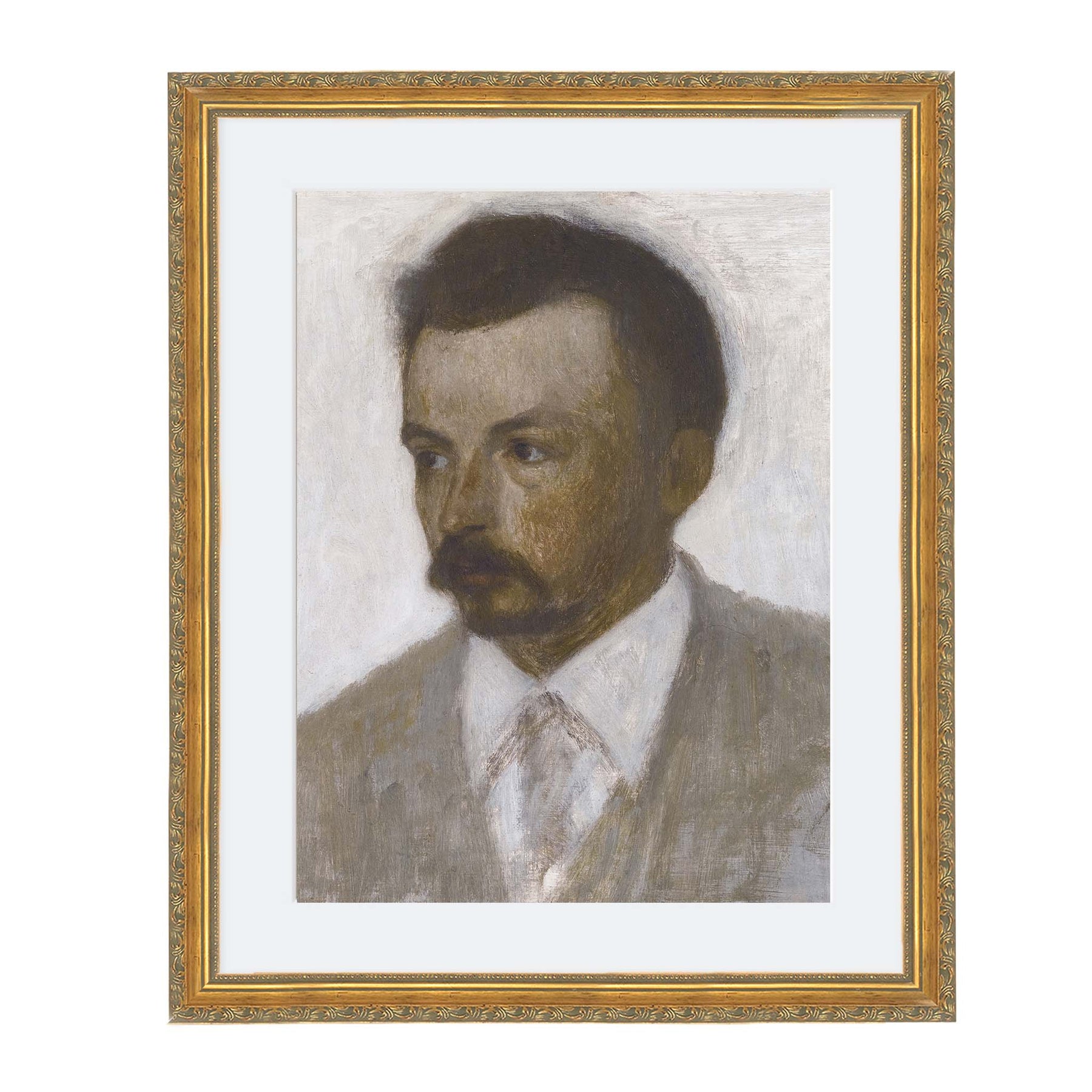 Vilhelm Portrait Painting -Vintage Wall Art – Attica Press