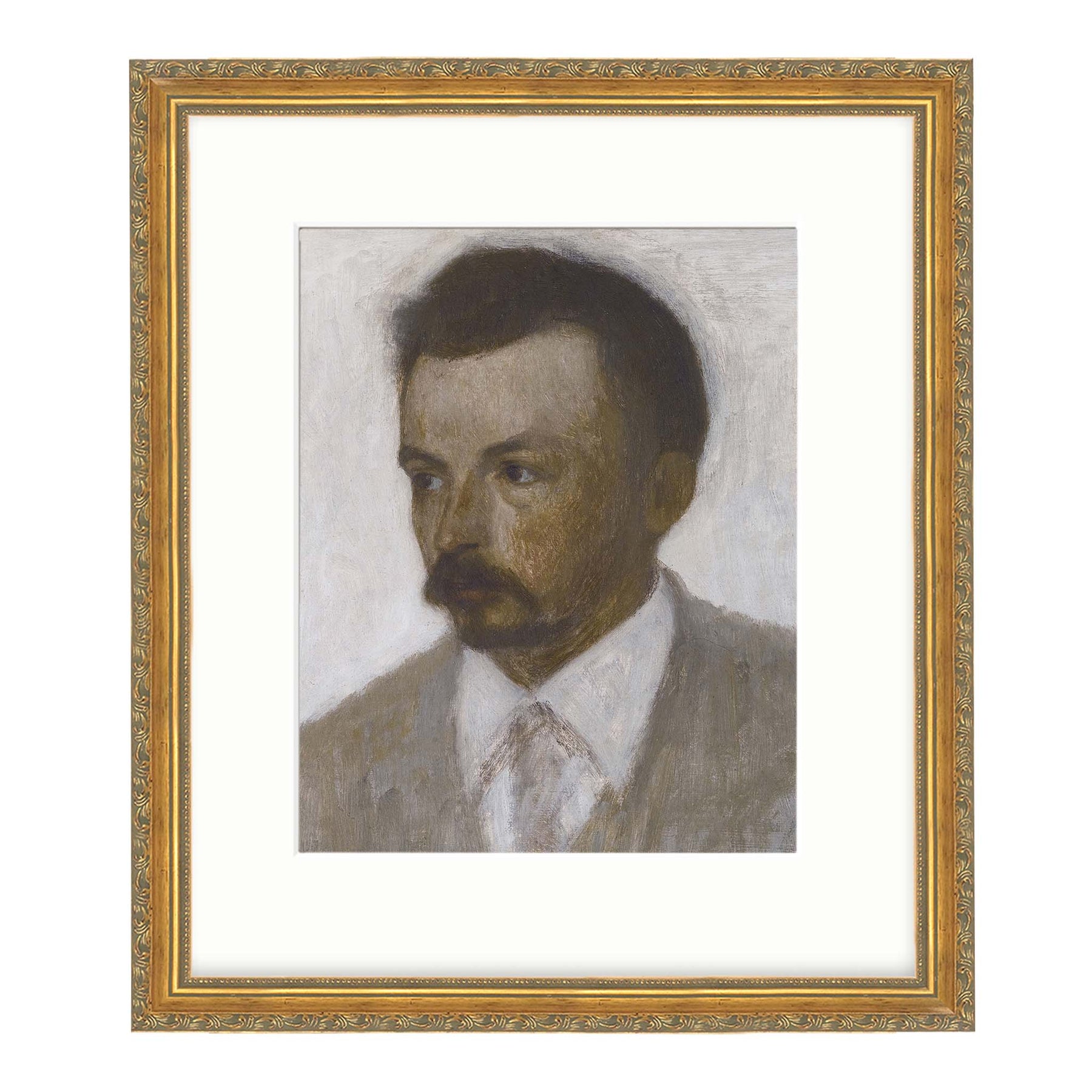 Vilhelm Portrait Painting -Vintage Wall Art – Attica Press